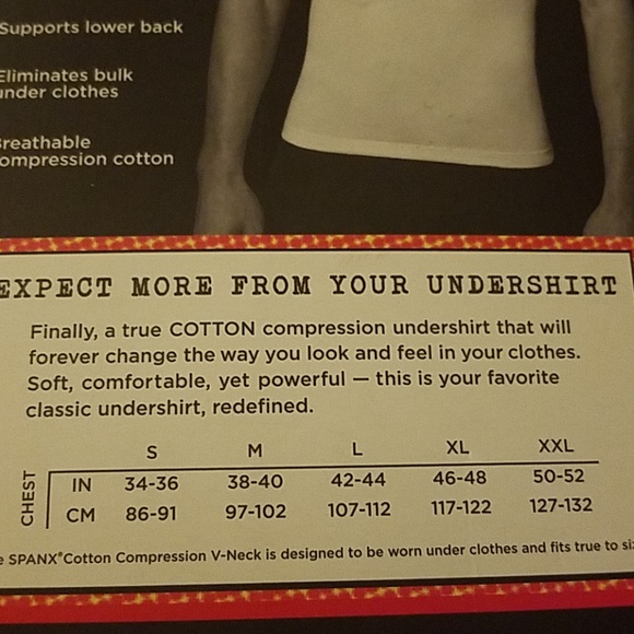 SPANX | Shirts | By Spanx Cotton Compression Vneck | Poshmark